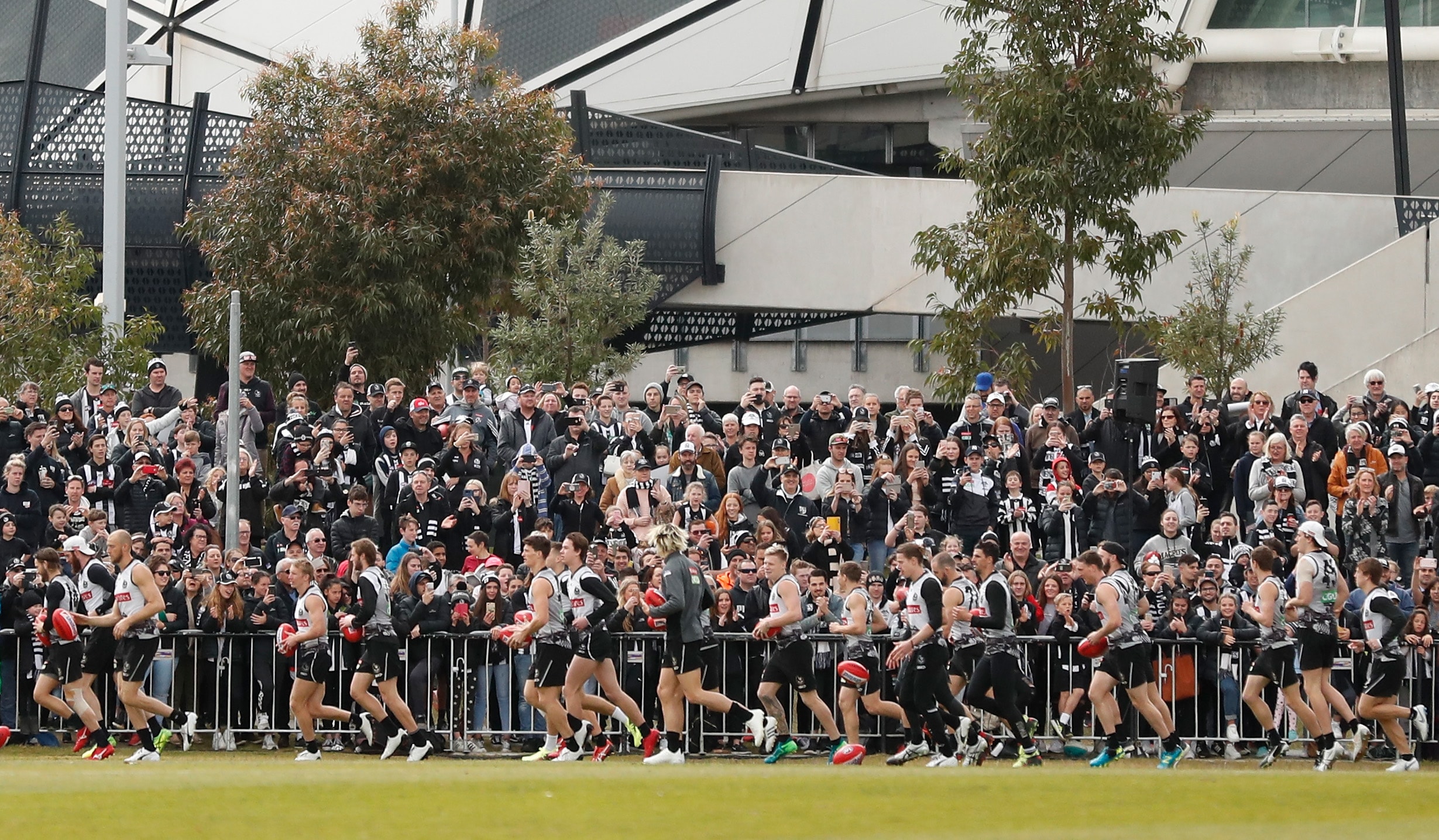 Magpies faithful turn out in droves to training