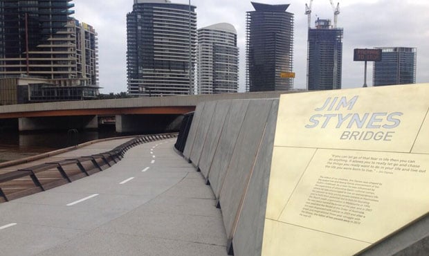 Jim Stynes Bridge officially opens in Melbourne