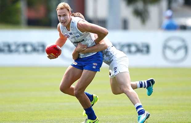 Prize recruit, rising backman impress for Roos