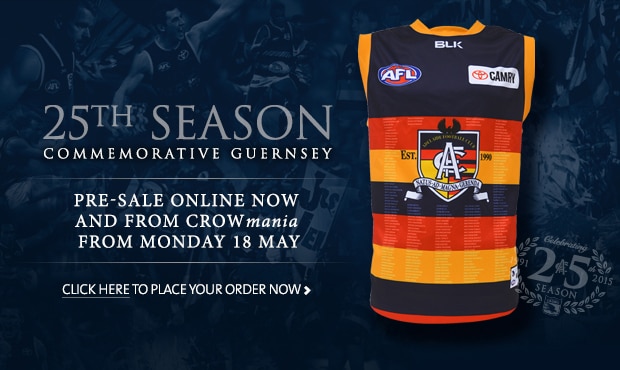 Crows unveil 25th season guernsey