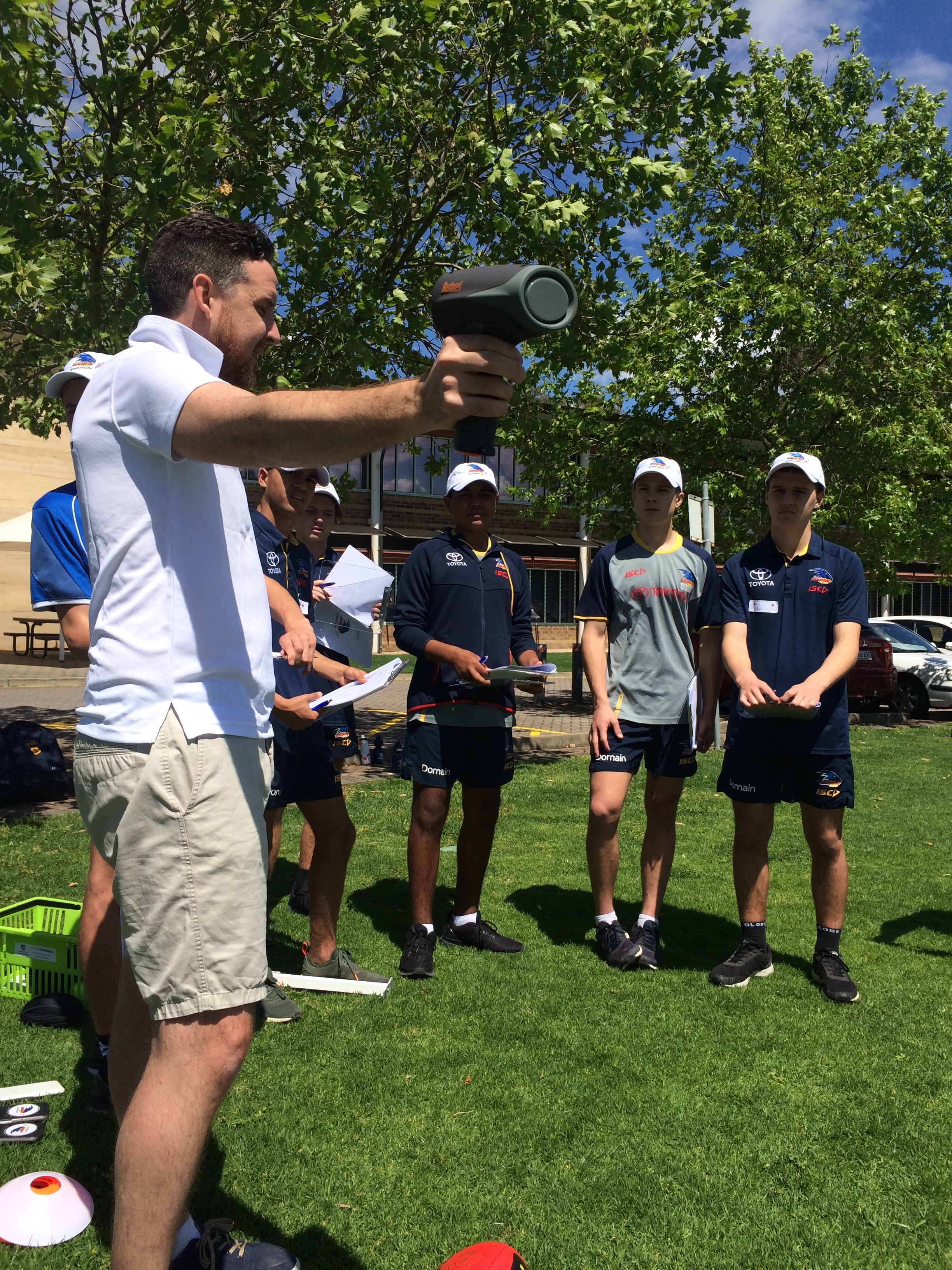 Gallery: Crows Academies Squad helps launch STEMfooty