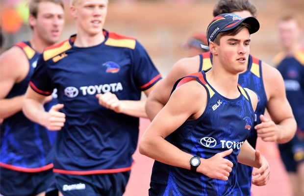 Academy trio train with Crows