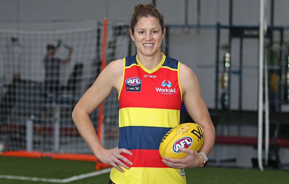 AFLW: Adelaide draftee Jessica Foley joins the Crows nest