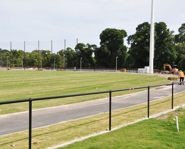 Grass laid at new Olympic Park oval