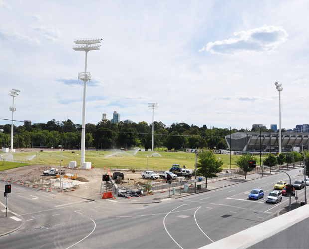 Grass laid at new Olympic Park oval