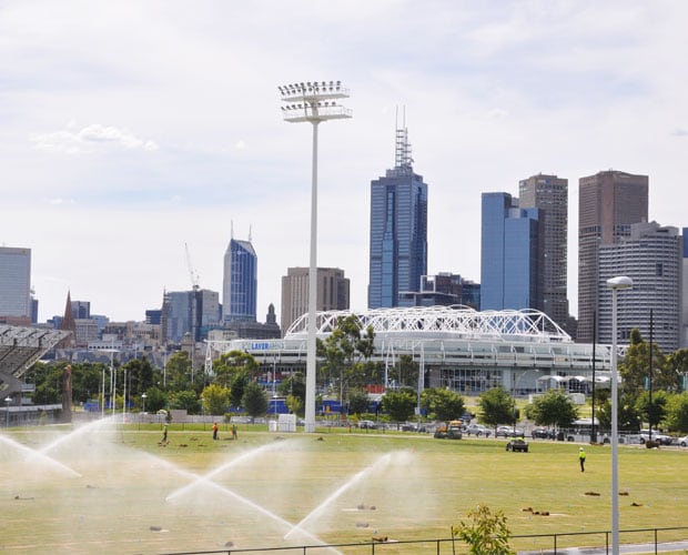 Grass laid at new Olympic Park oval