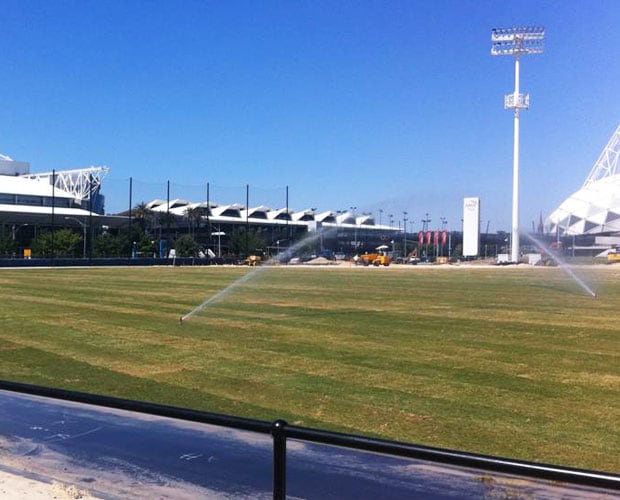 Grass laid at new Olympic Park oval
