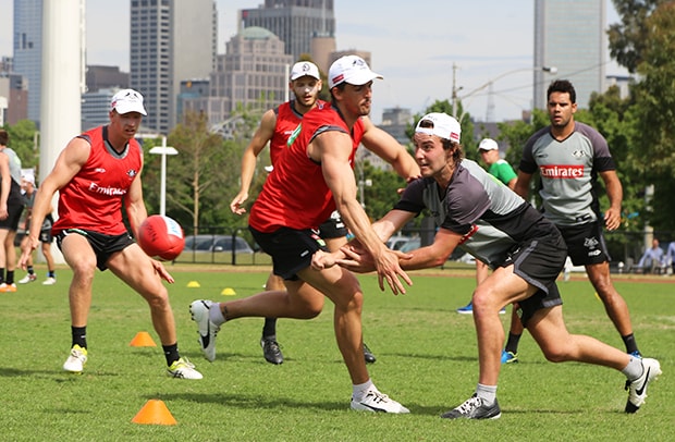 Recruits train for the first time