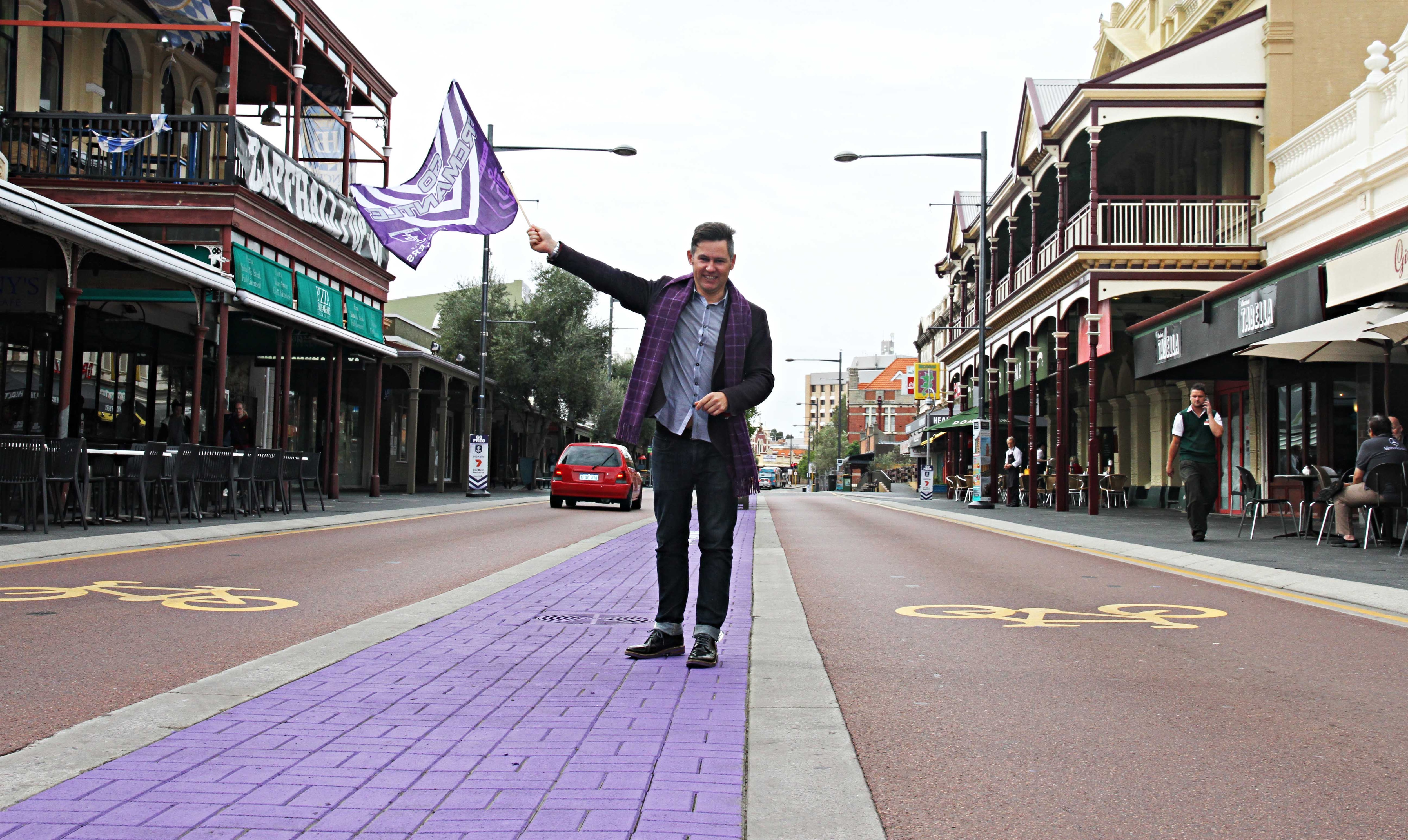 The purple brick road