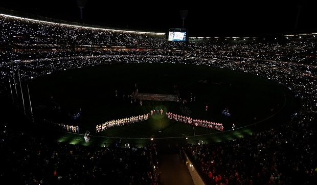 In pictures: ANZAC Eve pre-game ceremony