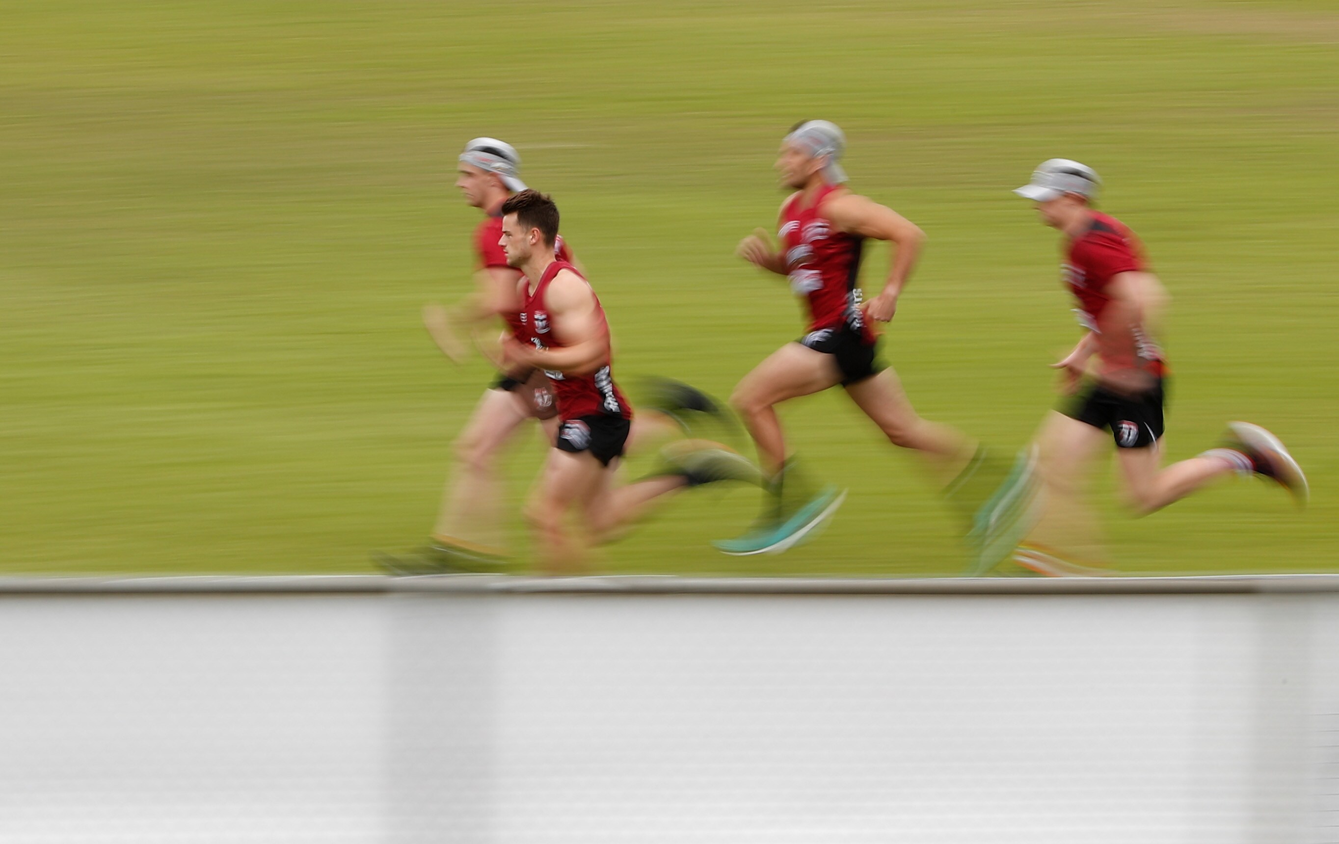 PHOTOS: Saints hit the track