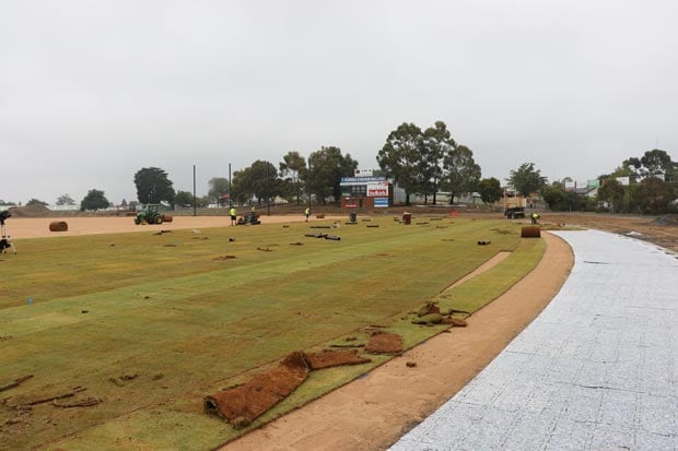 Turf installed at Eureka Stadium